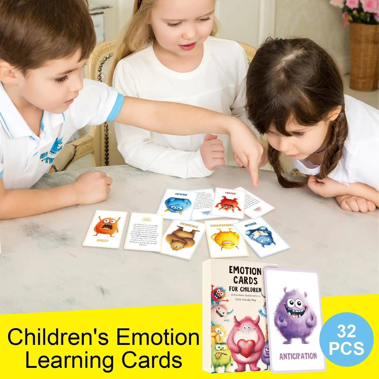 Emotion Cards For Kids Toddler Realistic Picture Feelings Cards ...