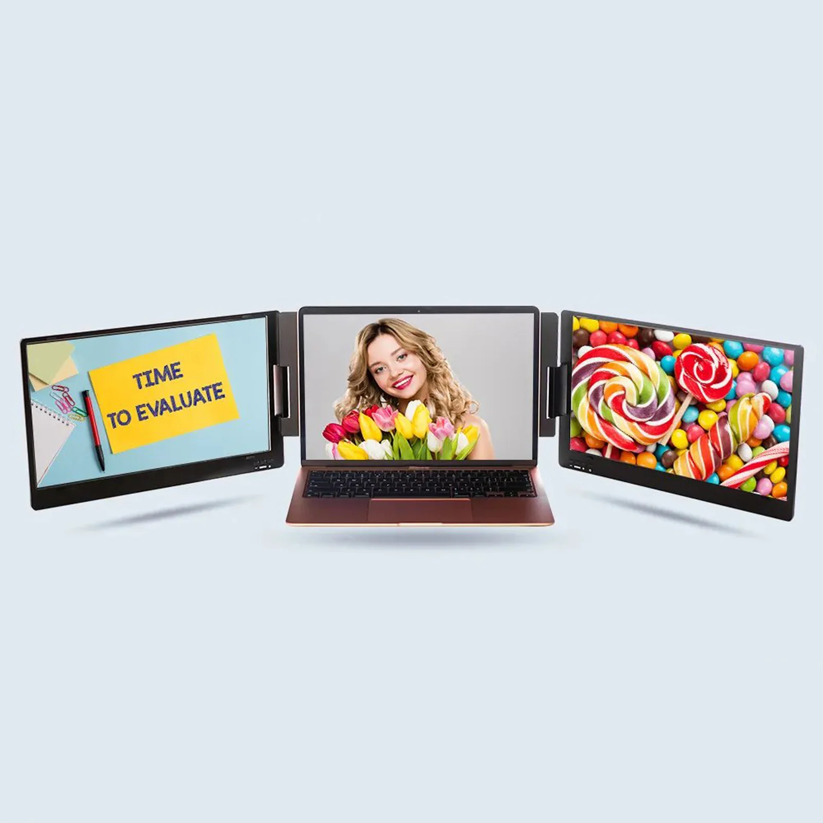 Monitor-port-til-com-suporte-extensor-de-telas-duplas-tipo-C-FHD-1080P ...