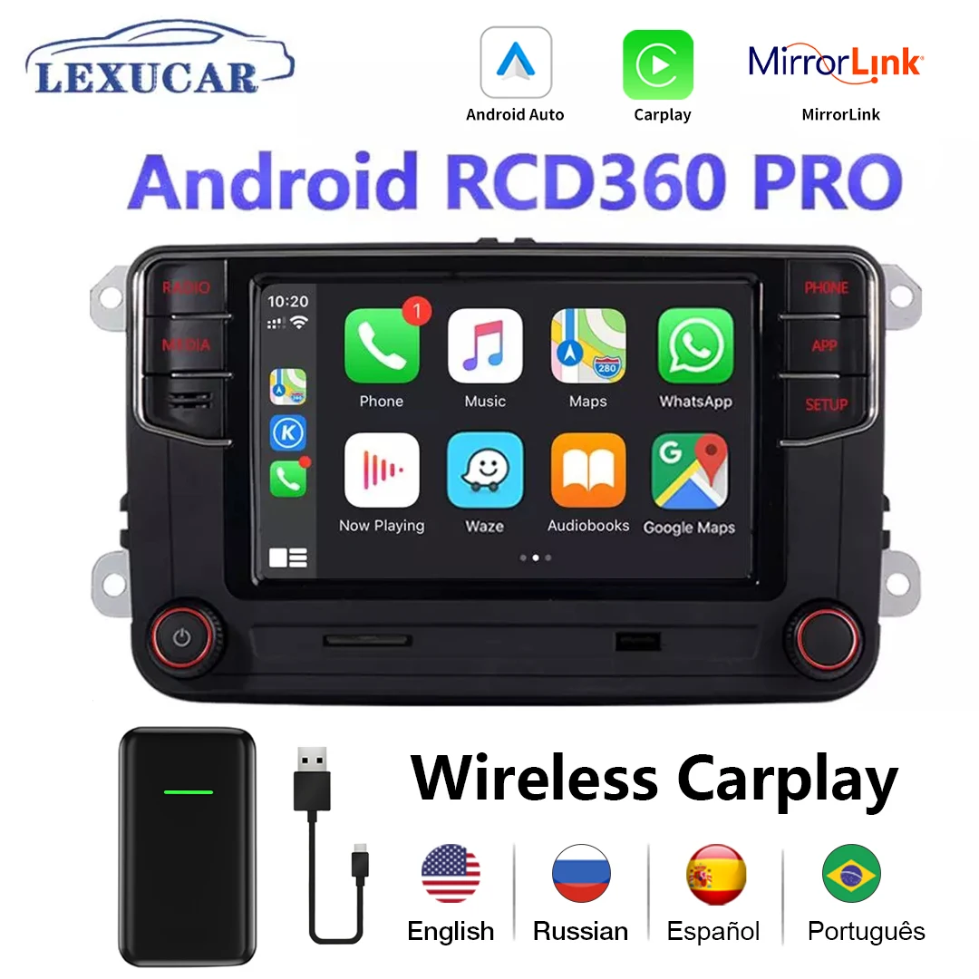 Mib Rcd360 Pro Carplay Radio Noname New Rcd330 Android Auto For Vw Golf ...