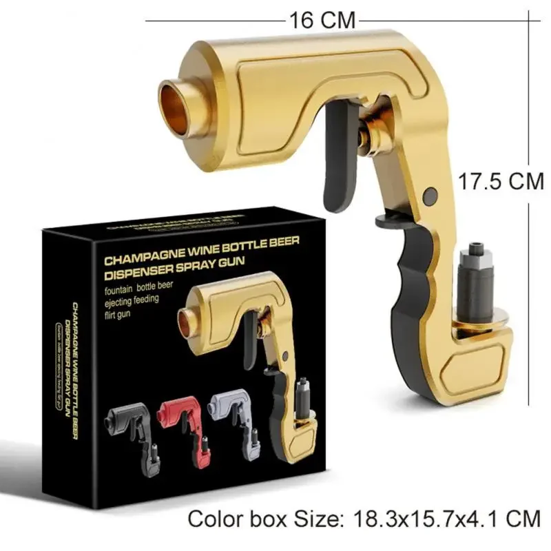 Champagne-Wine-Sprayer-Pistol-Beer-Bottle-Durable-Spray-Gun-Shoot ...