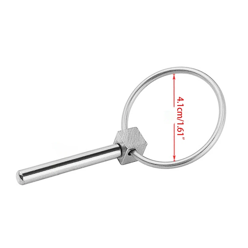 Heavy Duty Linch Pin with Ring Lock Pin Clips Stainless Steel Farm ...