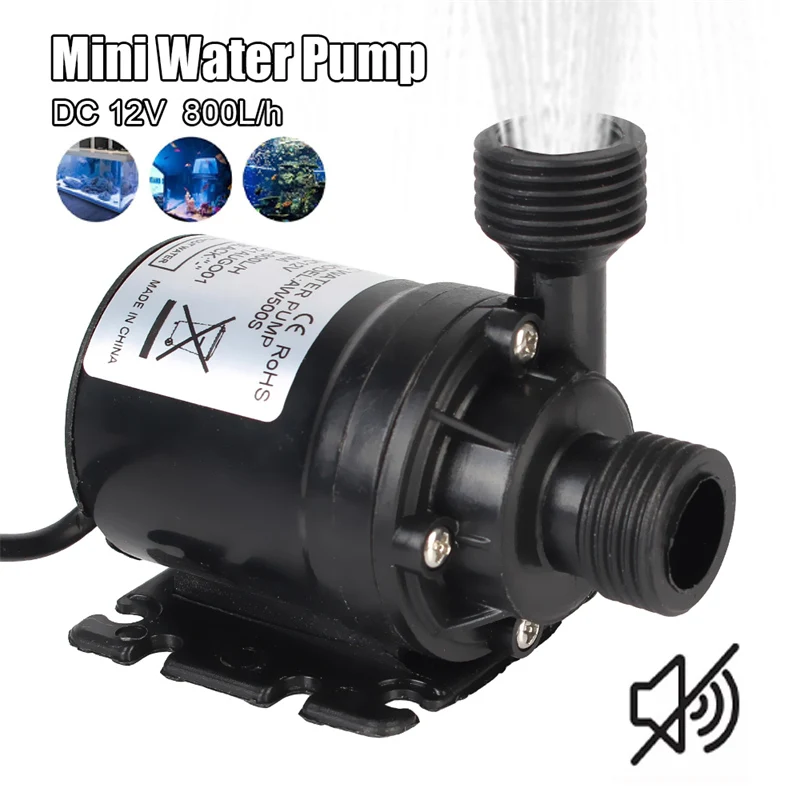 DC 12V Brushless Motor Submersible Water Pump For Cooling System ...