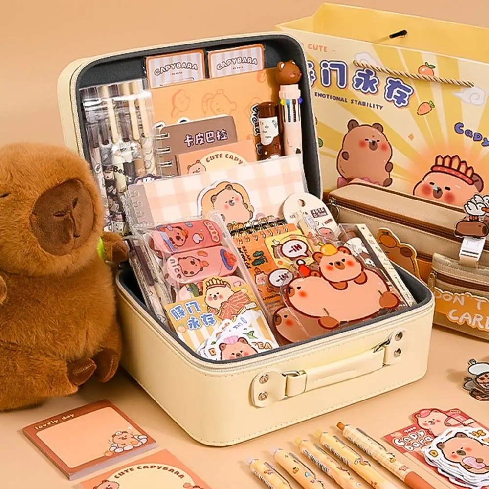 Fashion-Capybara-Stationery-Set-Trendy-School-Supplies-Set-Cute-Scholar ...