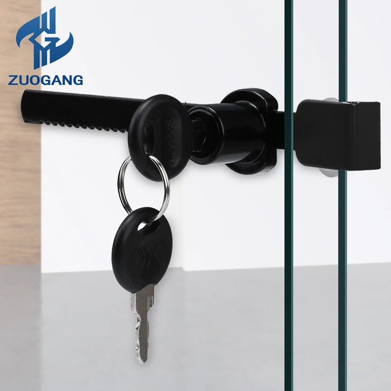 Key Sliding Window Glass Cabinet Lock with Key for Mobile Showcase ...