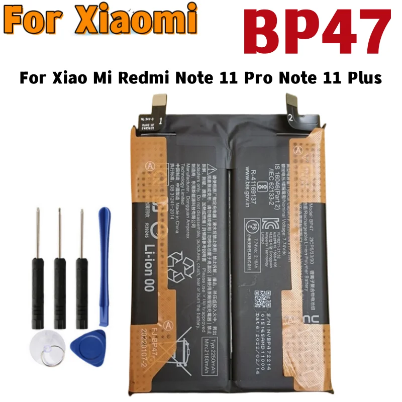 NEW-High-Quality-BP47-Battery-For-Xiao-Mi-Redmi-Note-11-Pro-Note11-Note ...