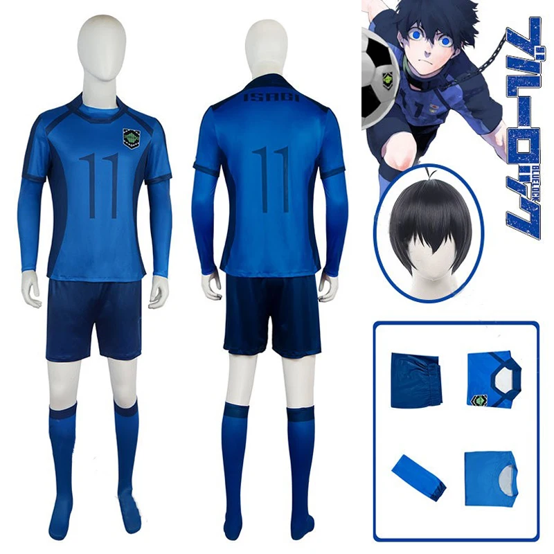 Disfraz de Cosplay de Anime Blue Lock para hombres y mujeres, Jersey de ...