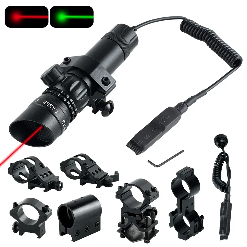 Tactical-Red-Green-Laser-Clamp-Remote-Switch-Accurate-Adjustment-532nm ...