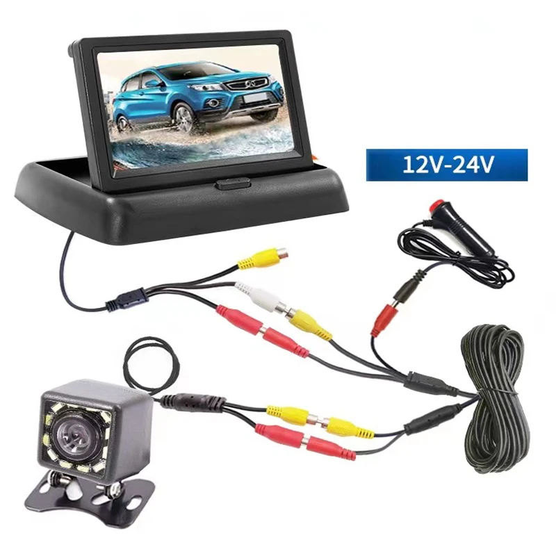 Car-reverse-camera-HD-12LED-Clear-night-vision-waterproof-CCD-LED-Car ...