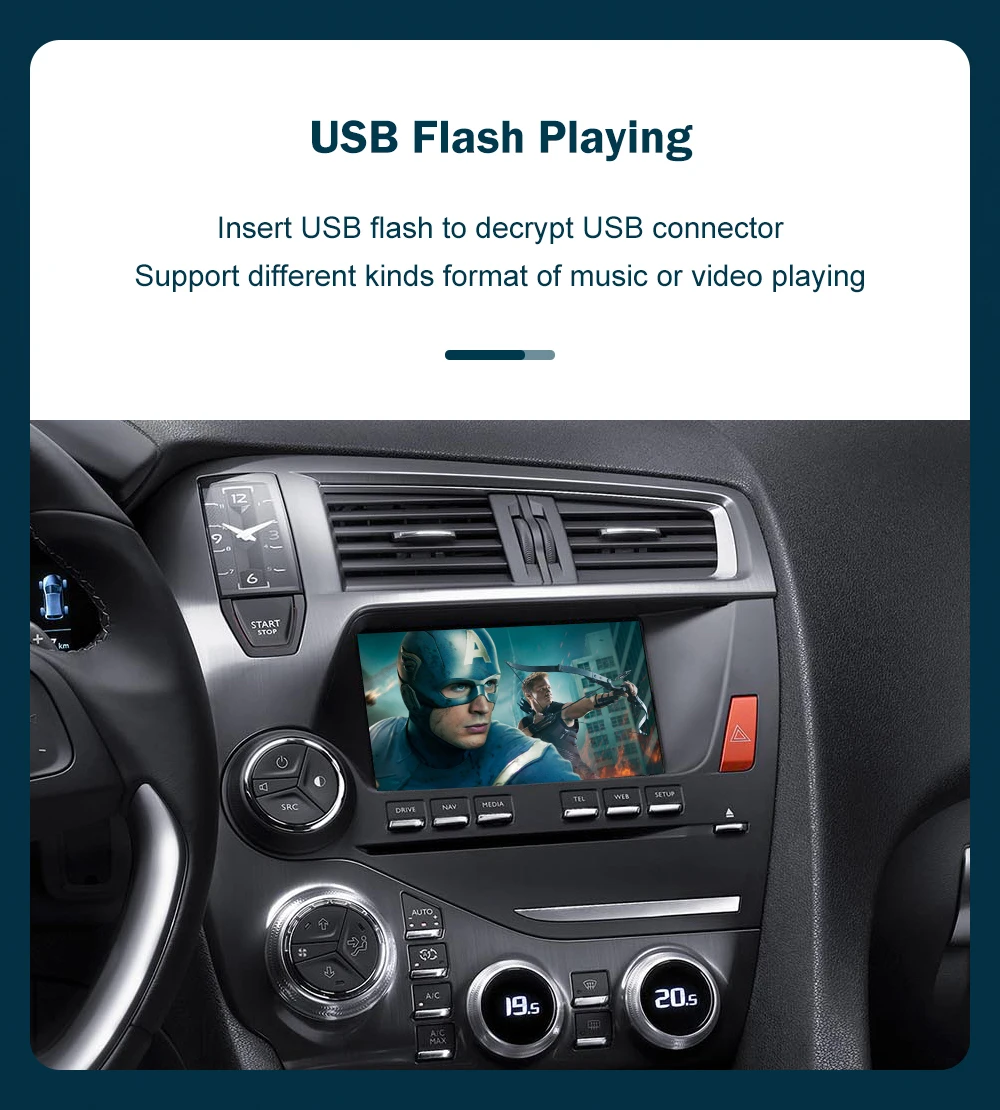 RoadTop Wireless CarPlay for DS5 DS6 2014-2016 7" Screen – Road Top