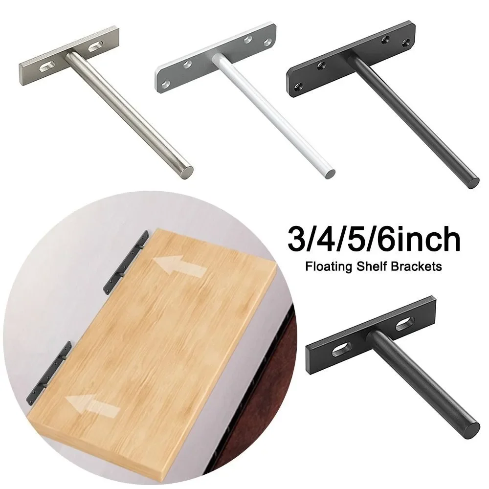 Metal Shelving Brackets for Wood Floating Shelf Bracket 6 Inch Shelf ...