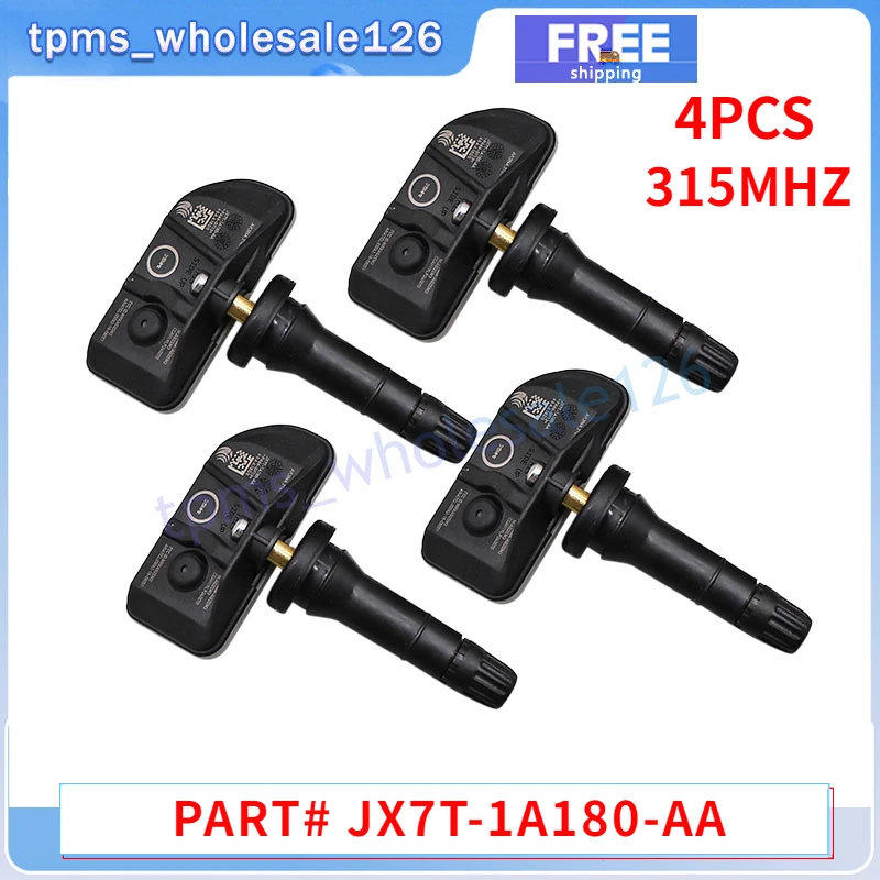 315MHZ-TPMS-4PCS-Tire-Pressure-Monitor-Sensor-JX7T-1A180-AA-For-2020 ...