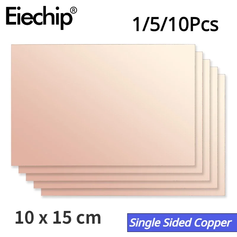 1-5-10Pcs-Single-Sided-Copper-Clad-Laminate-PCB-10x15cm-Copper-Plated ...