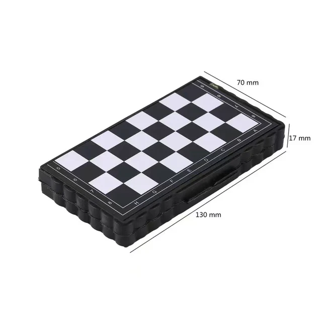Mini Magnetic Chess Set Folding Magnetic Plastic Chessboard Board Game ...
