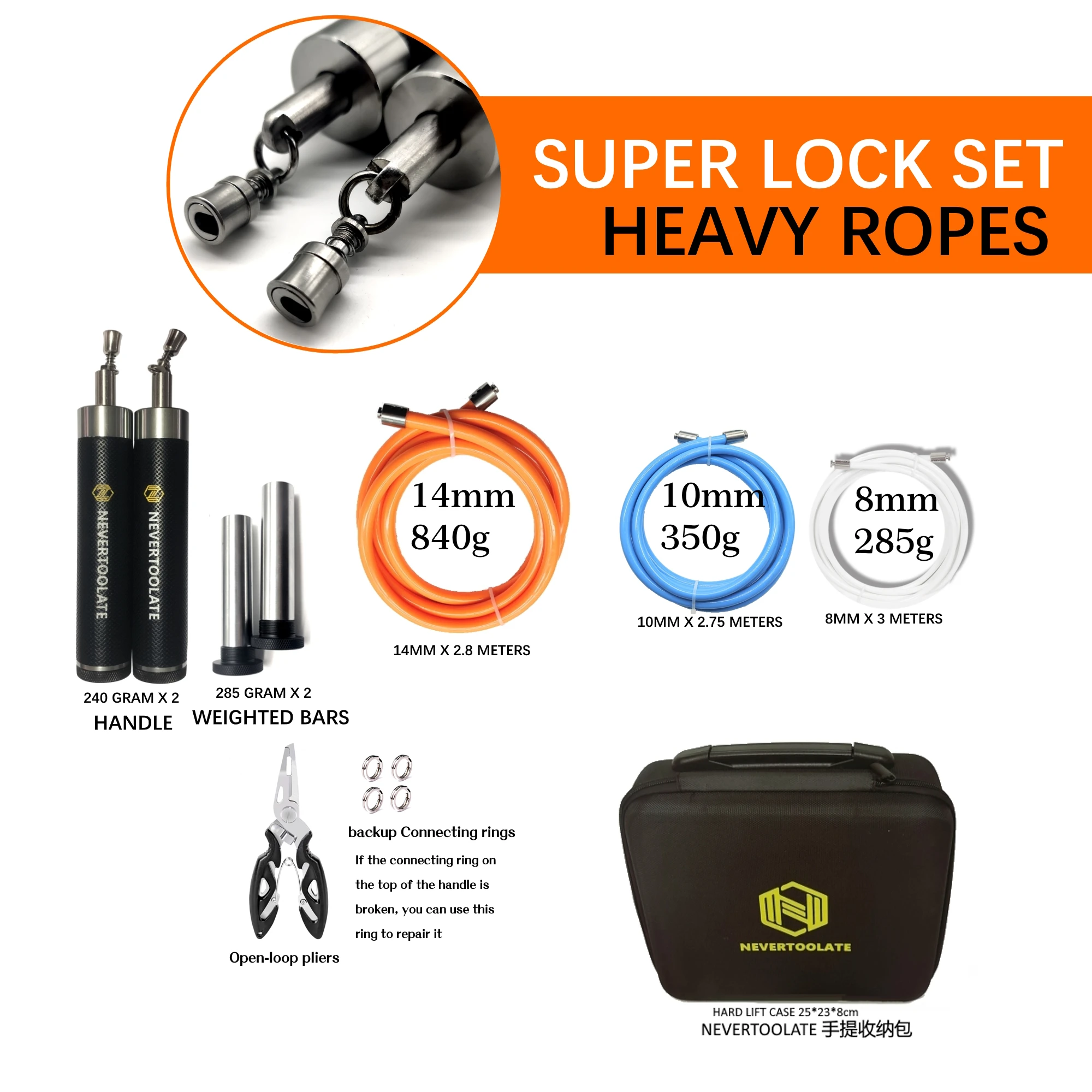 Click Head Heavy Rope | Jump Rope Click Head | Crossfit Heavy Rope ...