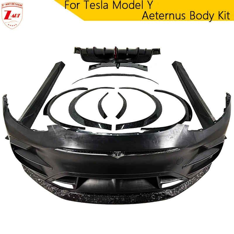 Z-ART-Aeternus-Tuning-Body-Kit-For-Tesla-Model-Y-Retrofit-Front-Bumper ...