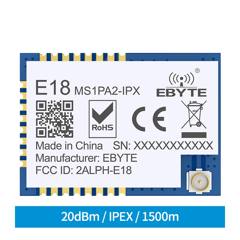 CC2530-Zigbee-Module-SoC-RF-SMD-2-4GHz-ISM-band-20dBm-1-2km-E18-MS1PA2 ...