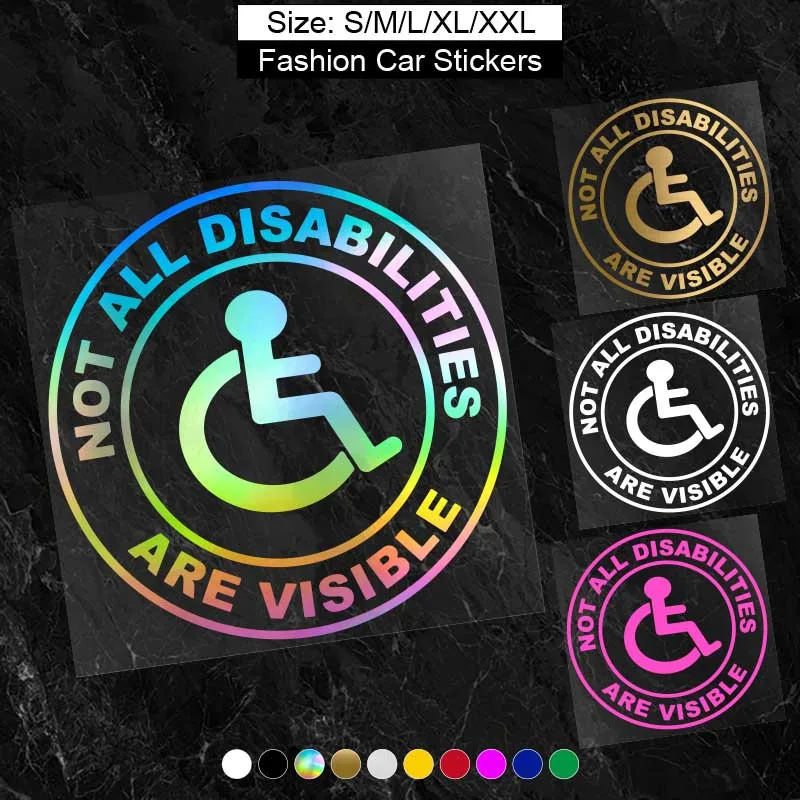 Not-All-Disabilities-Are-Visible-Car-Stickers-Car-Doors-And-Windows ...