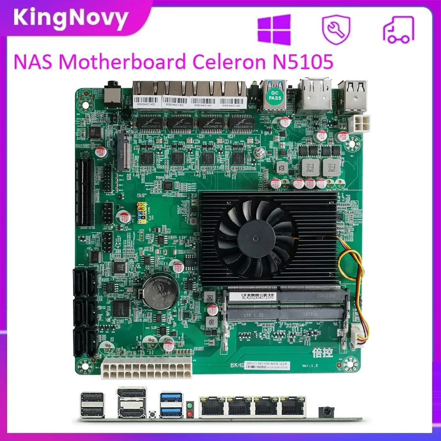 Intel-Celeron-N5105-N5100-NAS-Mainboard-JASPER-LAKE-6-SATA3-0-4-2-5G ...