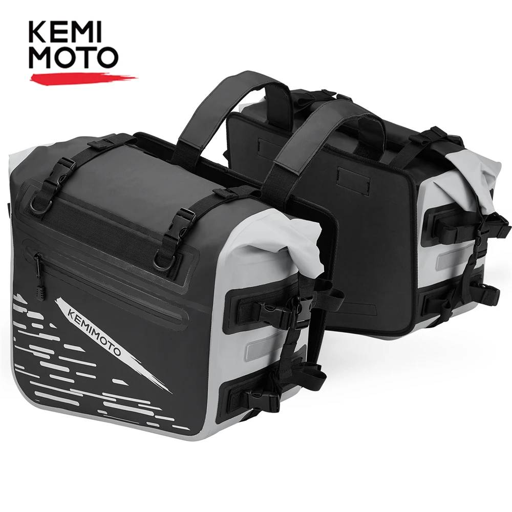 Motorcycle Saddlebag 2pcs 35l Pvc Waterproof Saddle Bag Side Bag For ...