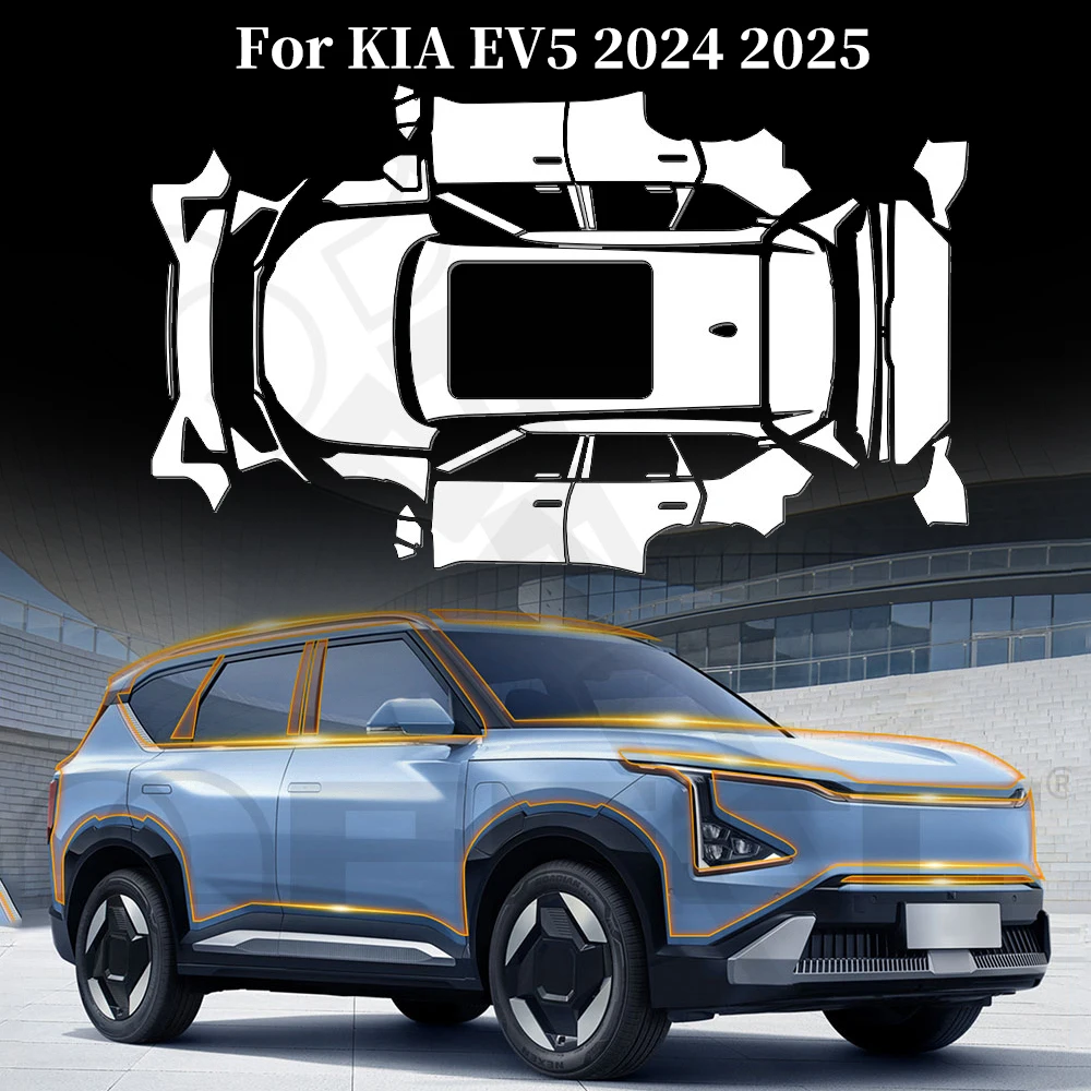 For KIA EV5 2024 2025 Anti-Scratch TPU Paint Protection Film Pre-cut ...