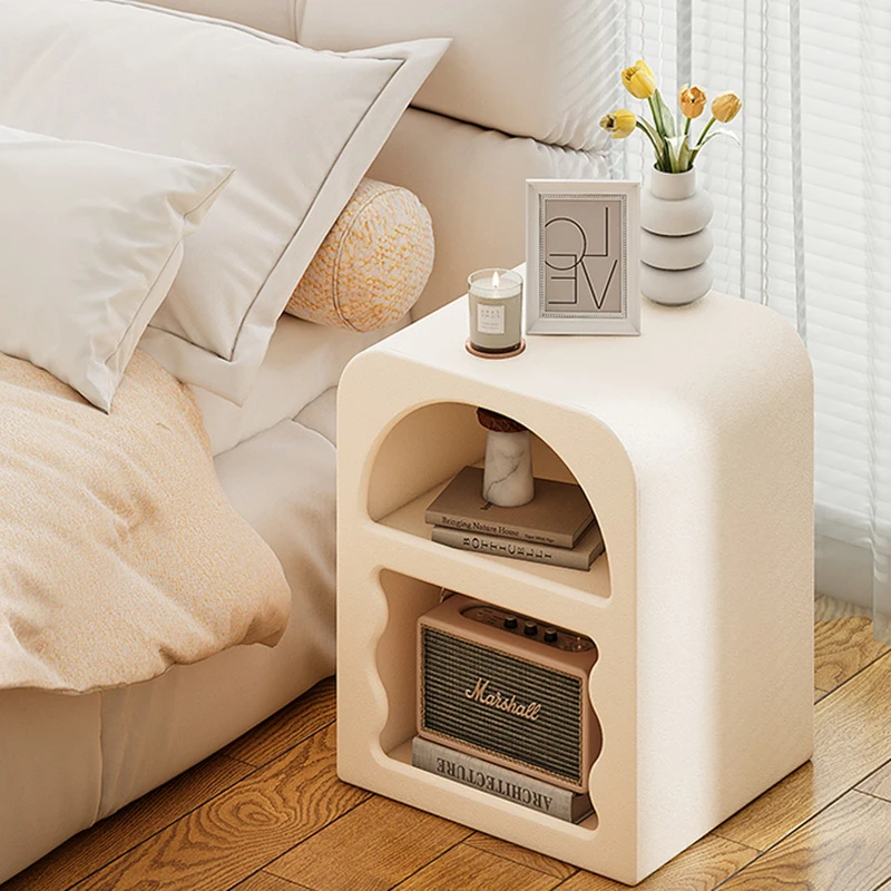 Bedside-Modern-Table-Nightstands-White-Multifunctional-Tea-Bedside ...