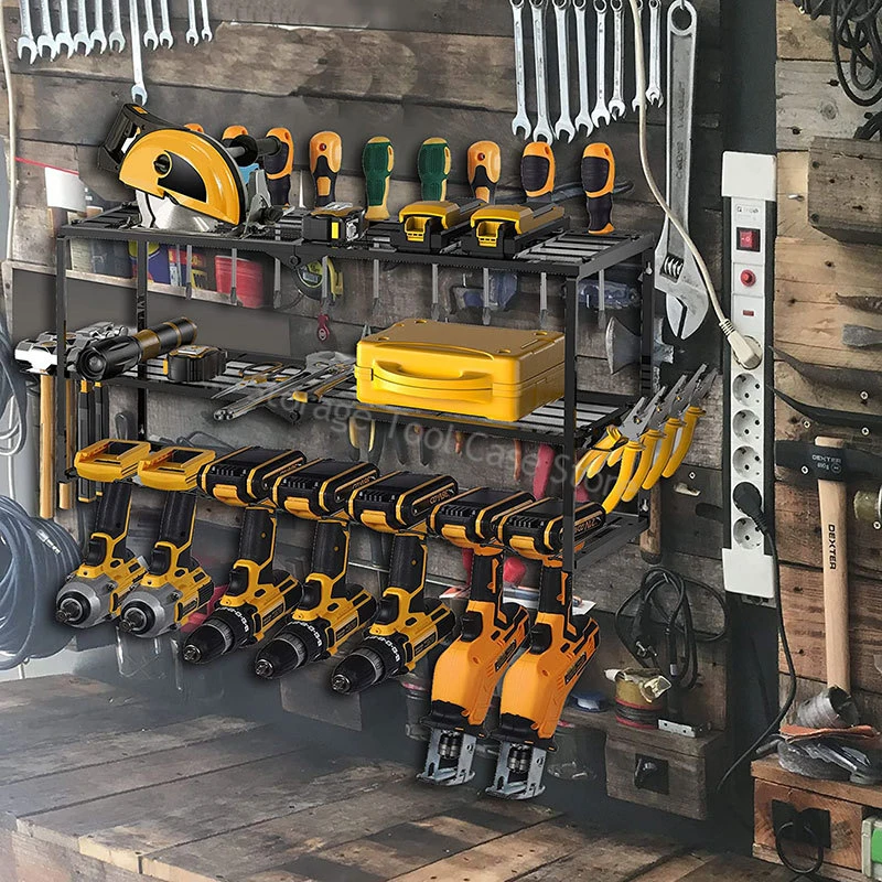 Hand-Power-Tool-Organizer-Rack-Wall-Mounted-Electric-Drill-Holder ...