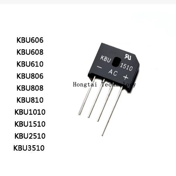 New-Original-KBU606-KBU608-KBU610-KBU806-KBU808-KBU810-KBU1010-KBU1510 ...