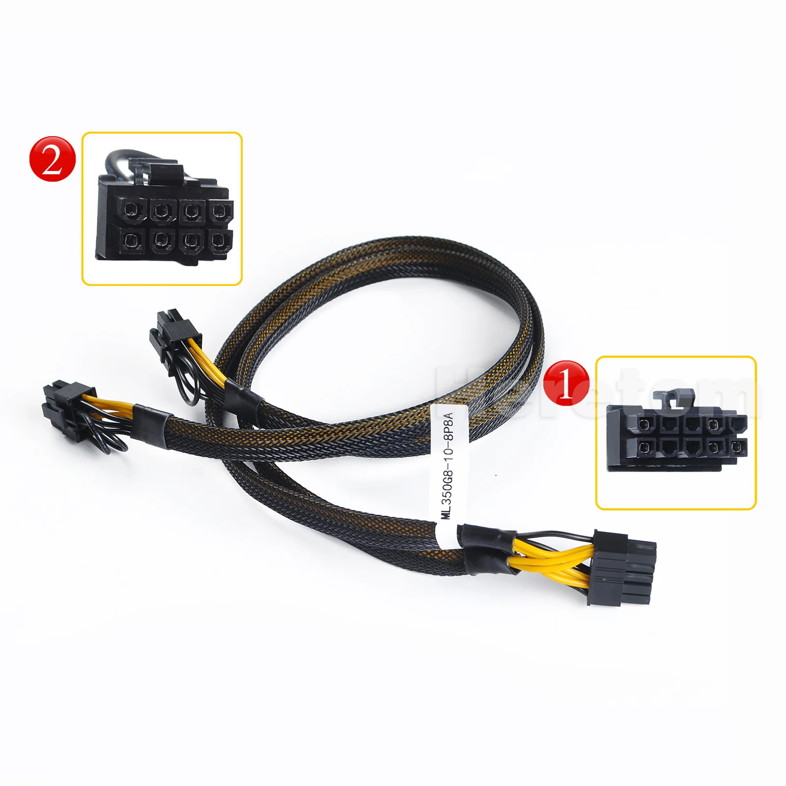 New 10pin To 8+8pin Gpu Power Adapter Cable For Hp Ml350 G8 Gen8 60cm ...