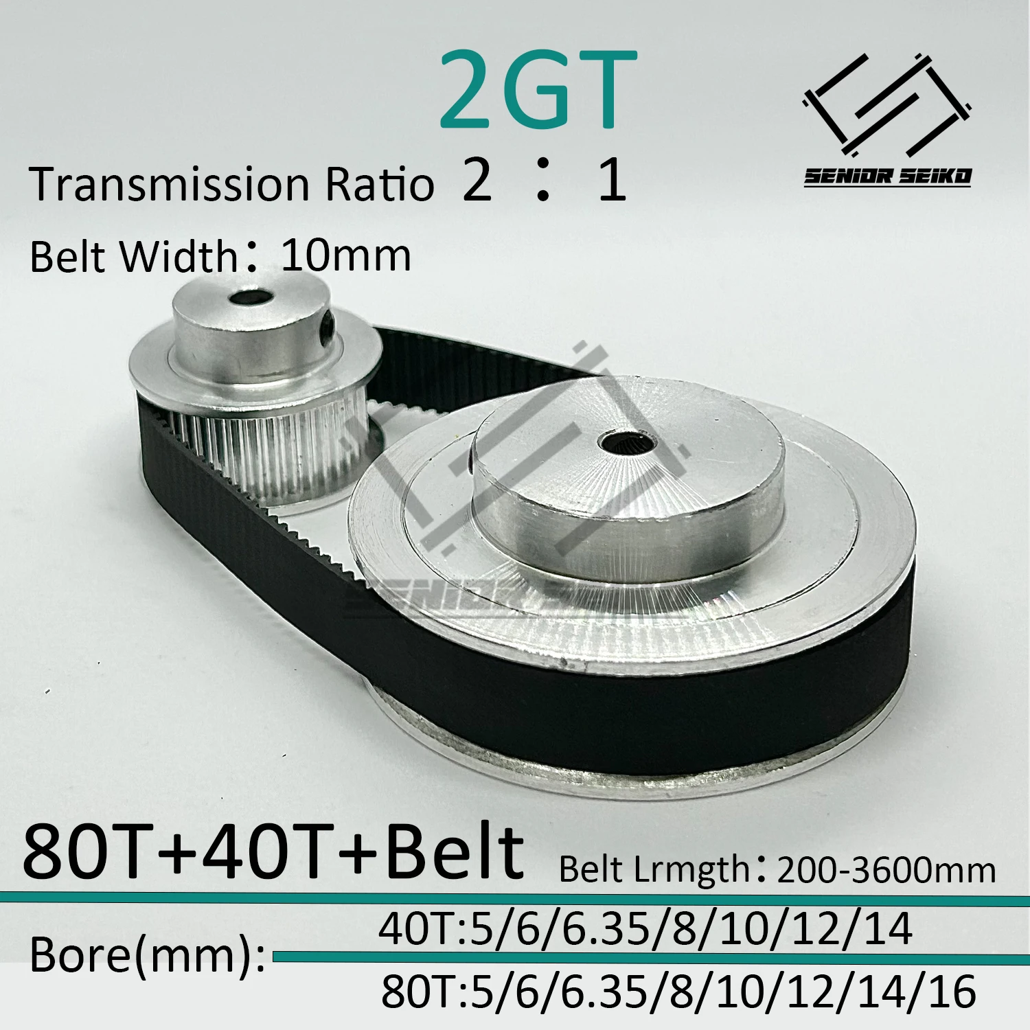 2GT-2M-40Teeth-80T-GT2-80Teeth-40T-Timing-Belt-Pulley-Set-Belt-Width ...