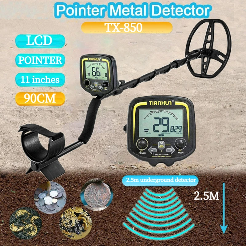 2023 nuovo metal detector sotterraneo professionale profondità 2,5 ...