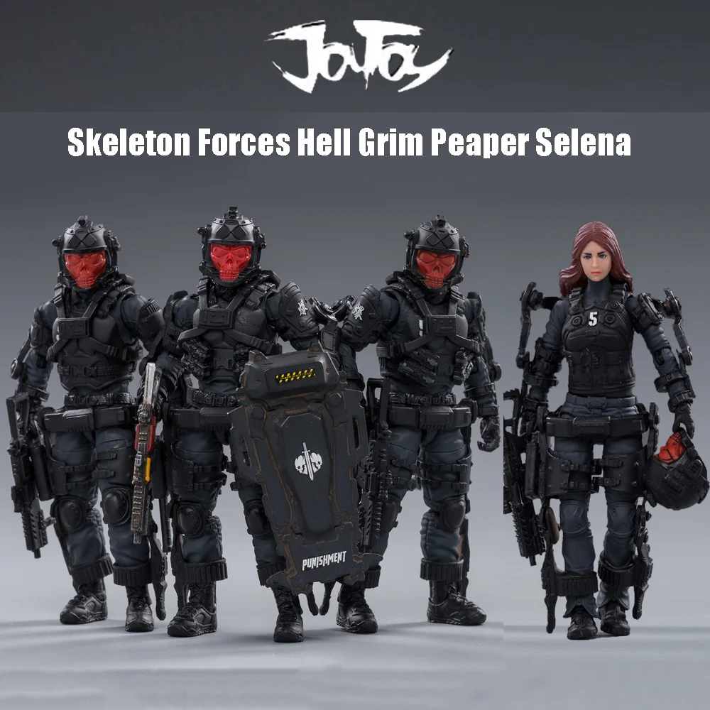 JOYTOY-1-18-Skeleton-Forces-Hell-Grim-Peaper-Selena-Action-Figure ...
