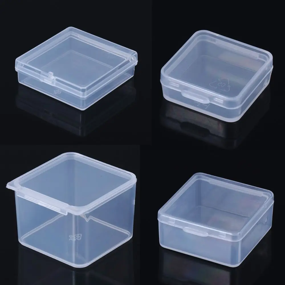 Mini-Plastic-Box-Rectangular-Translucent-Packing-Box-Dustproof-Durable ...
