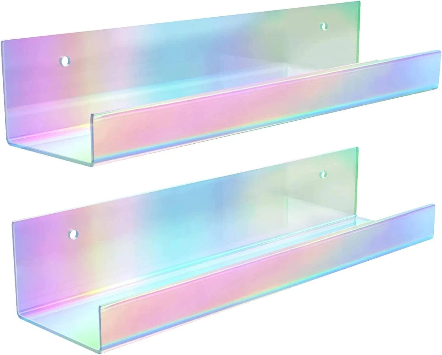 Multifunctional-Acrylic-Floating-Rack-Colorful-Wall-Storage-Rack ...