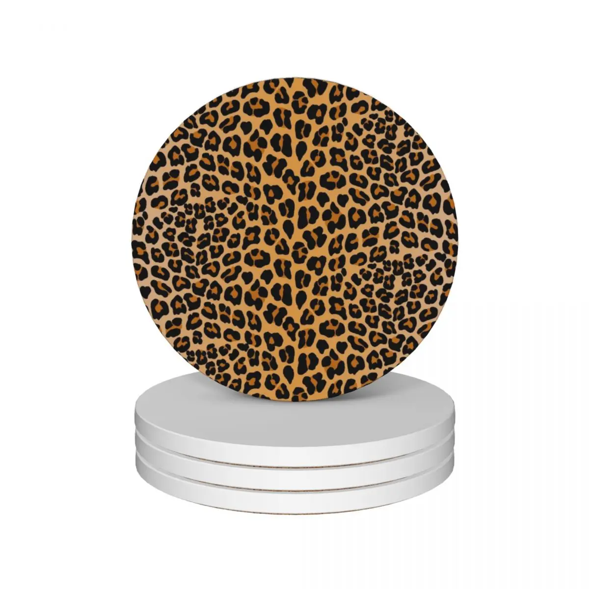 Leopard-print-Ceramic-Coasters-Set-of-4-for-drinks-set-Creative-funny ...