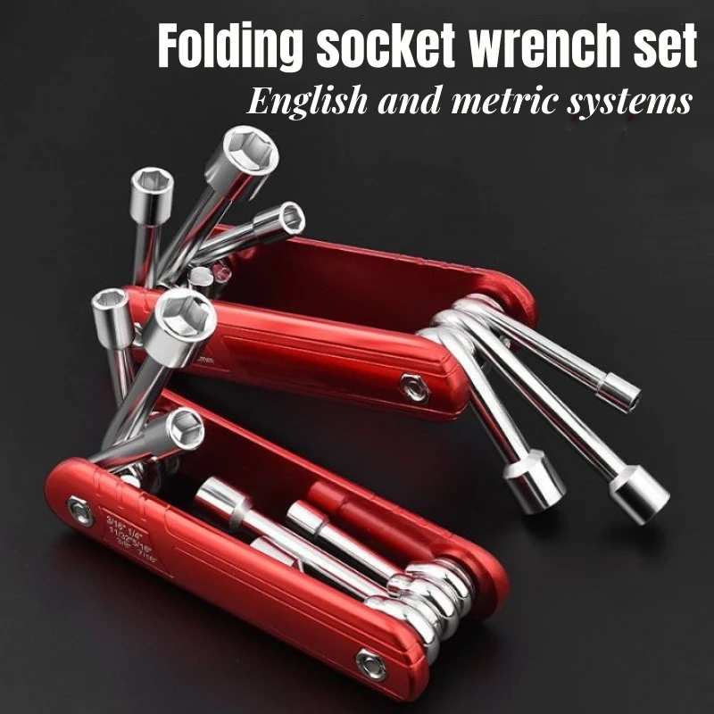 5-12mm-Folding-Socket-Wrench-set-Allen-key-Multifunction-Household ...