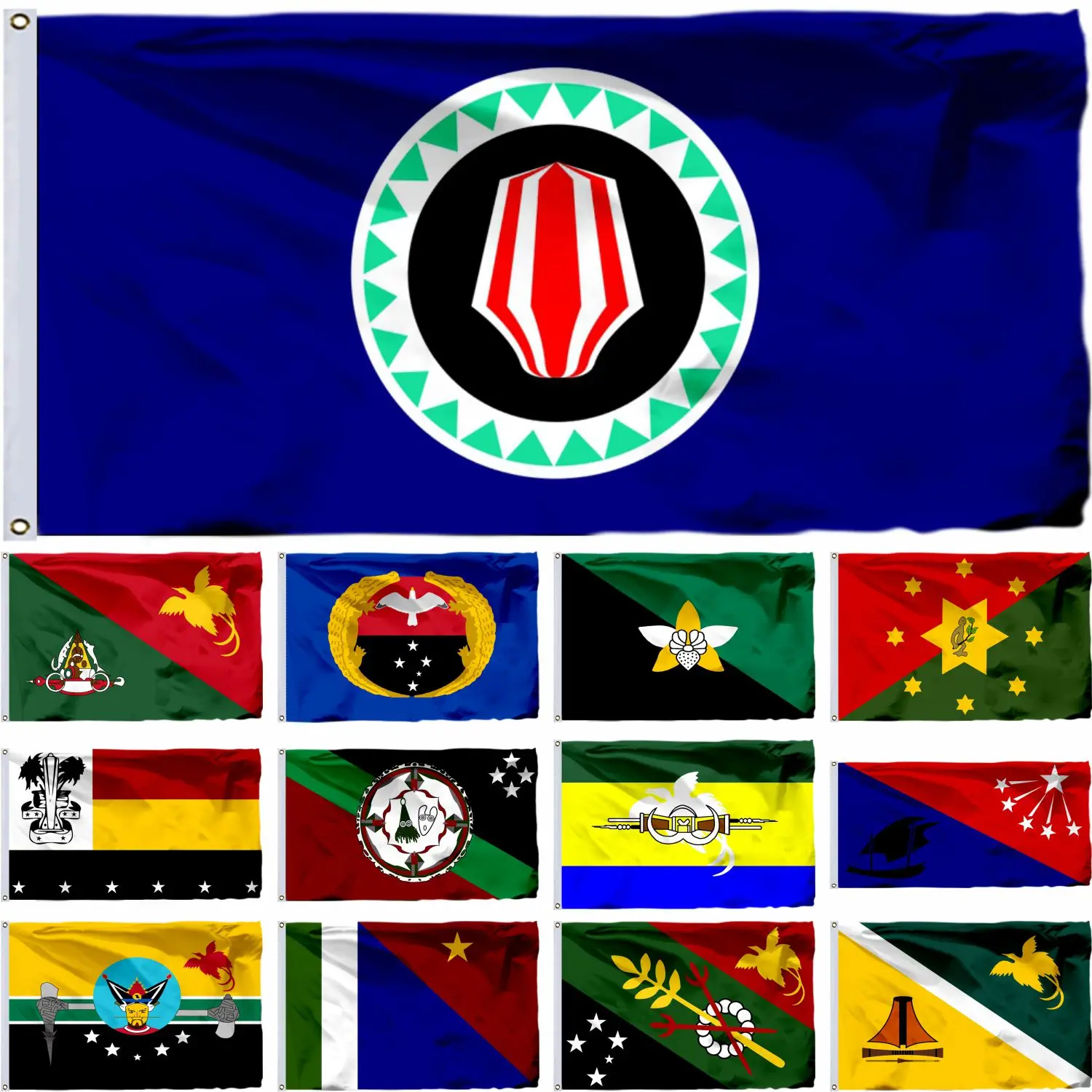 Papua-New-Guinea-Flag-3X5FT-Autonomous-Region-of-Bougainville-Banner ...