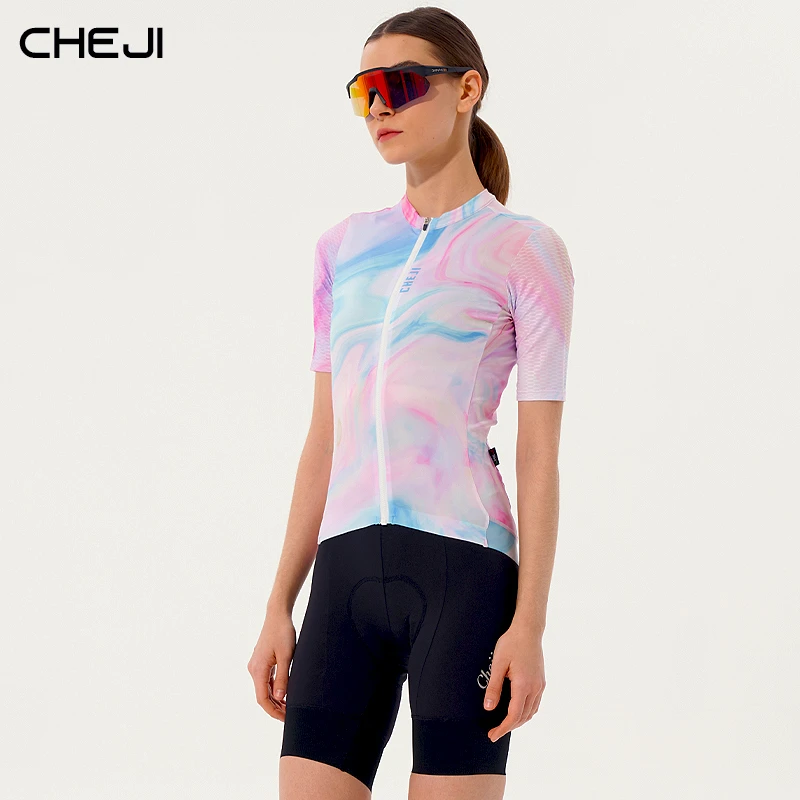 cheji cycling clothing Women's short sleeve top summer quick drying ...