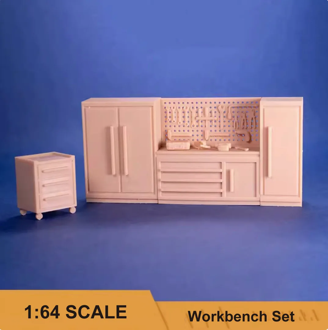 1-64-Workbench-Set-Auto-Parts-Display-Scene-Garage-Model-Scene ...