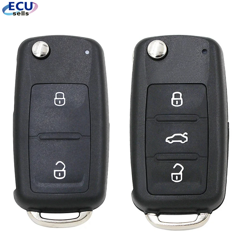 2 Button / 3 Button Flip Folding Remote Key Shell for VW for PASSAT for ...