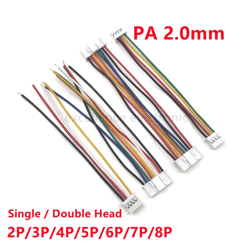 5PCS-PA2-0-Terminal-Wire-Single-Double-End-with-Buckle-Connection-Wire ...