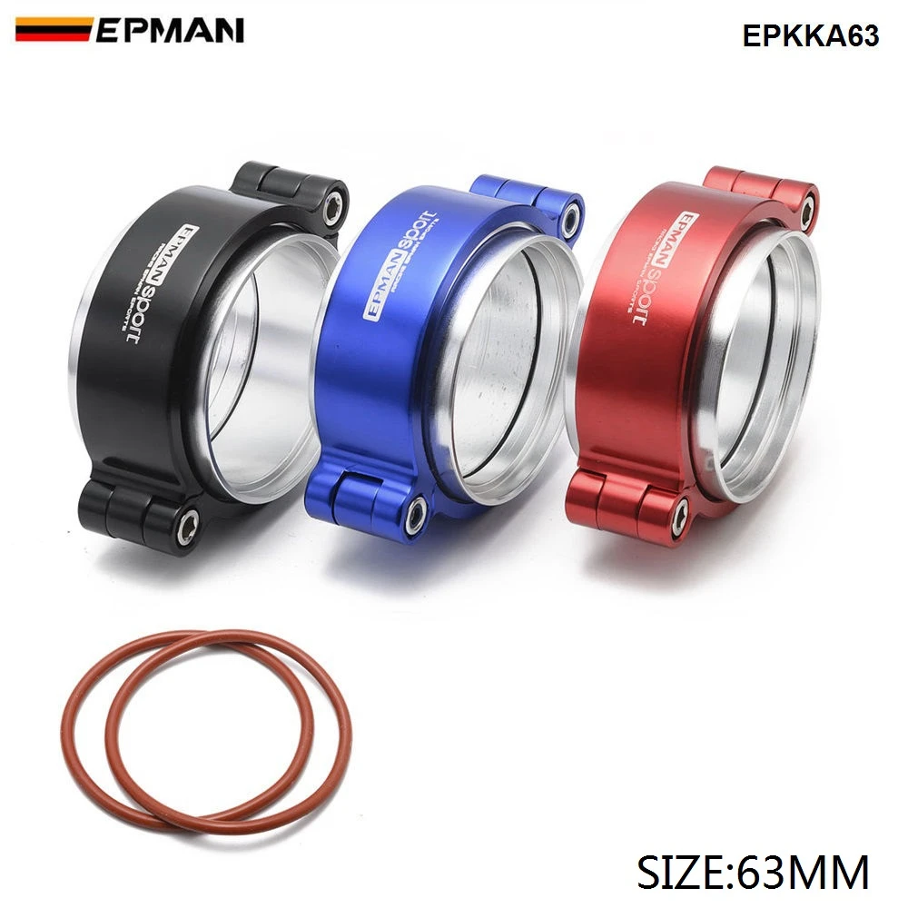 Epman Hd Clamp System Assembly Exhaust V-band Clamp Anodized For 2.5 ...