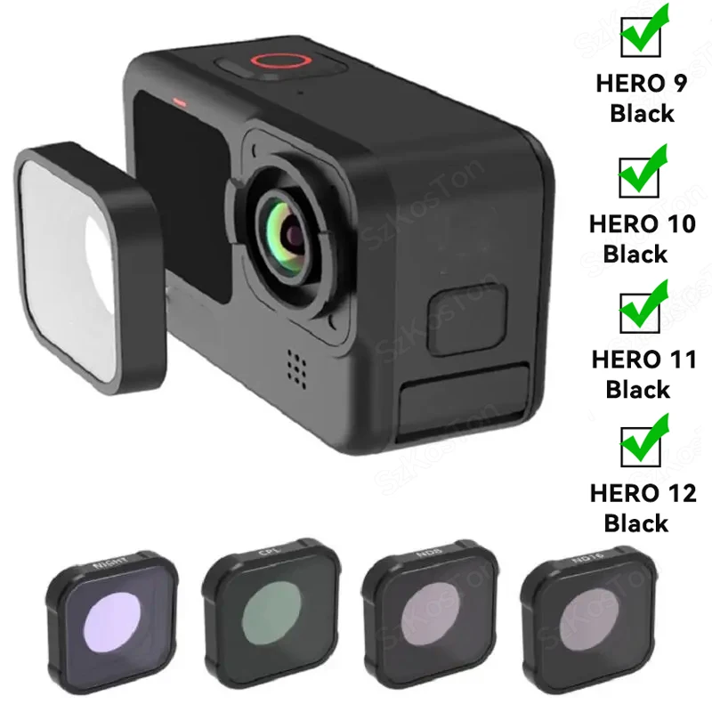 CPL UV ND8 ND16 ND32 ND Filter Kit for GoPro Hero 12 11 10 9 Black ND ...