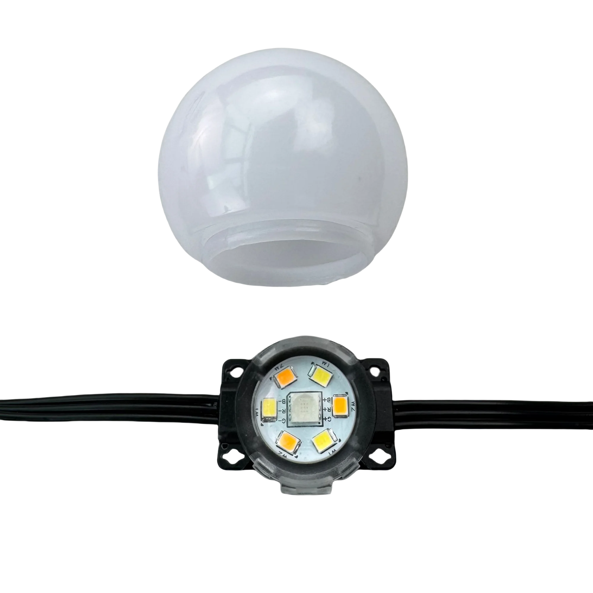 20ct DC24V WS2805 RGBIC+CCT 5 Colors Addressable LED Pixel Bulb Light ...