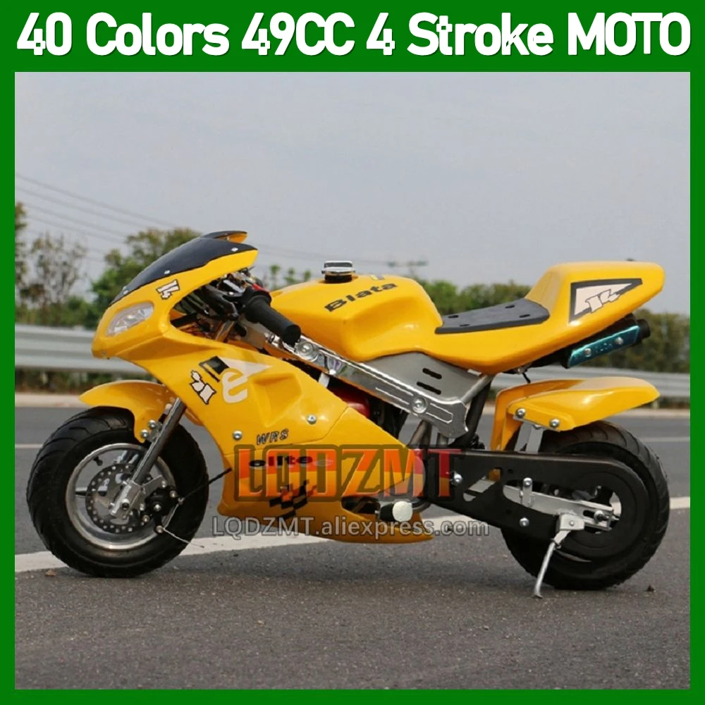 49cc Pocket Bike Yellow
