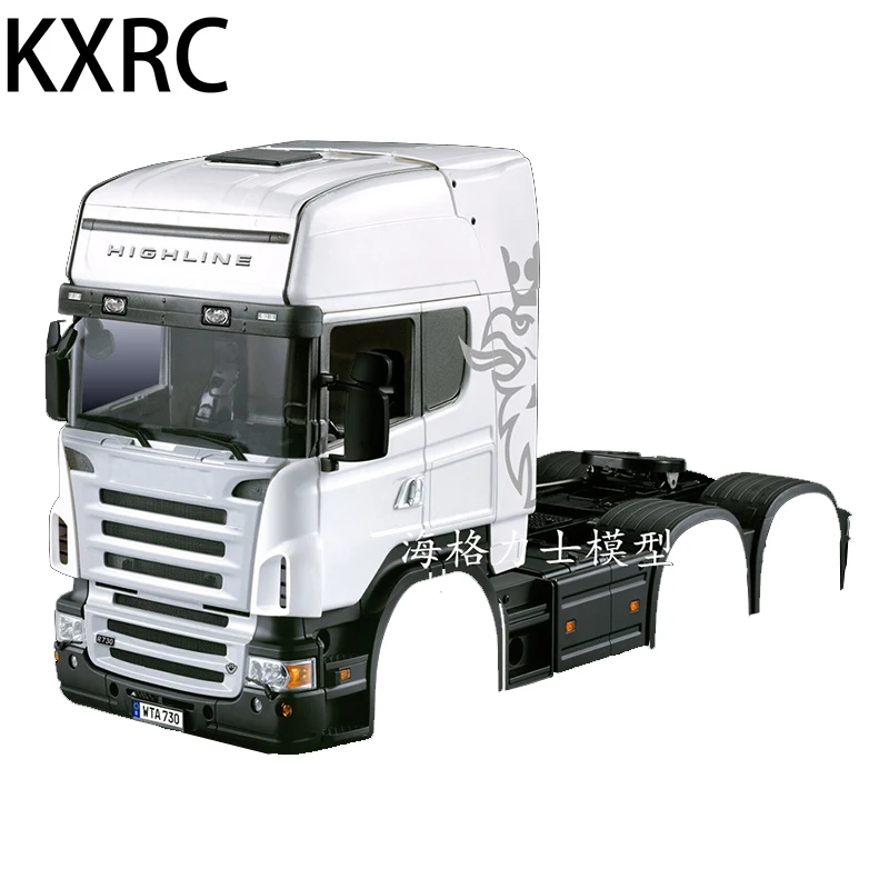 Plastic-Three-axis-High-roof-Cockpit-Body-Shell-Kit-for-1-14-Tamiya-RC ...