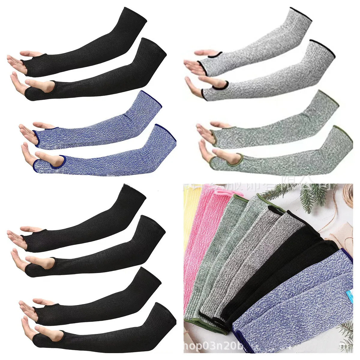 Level-5-HPPE-Cut-Resistant-Work-Arm-Sleeve-Safety-Glove-Anti-Puncture ...