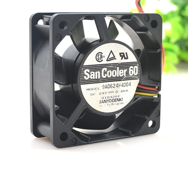 original 6cm 60*25MM 24V 0.06A 9A0624H4D04 3-wire inverter cooling fan ...