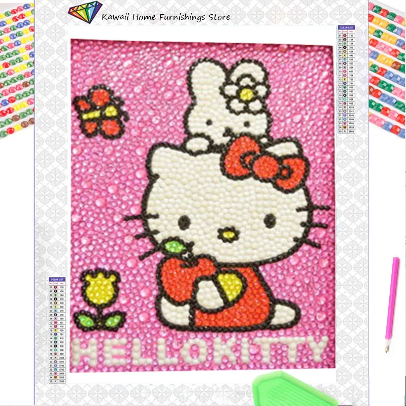 Hellokitty-Hello-Kitty-2023-Diamond-Painting-DIY-Children-s-Handmade ...