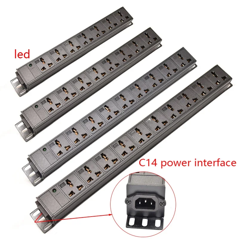 Cabinet-Rack-Desktop-Wall-Mount-Power-Strip-C14-interface-2-4-6-8-unit ...
