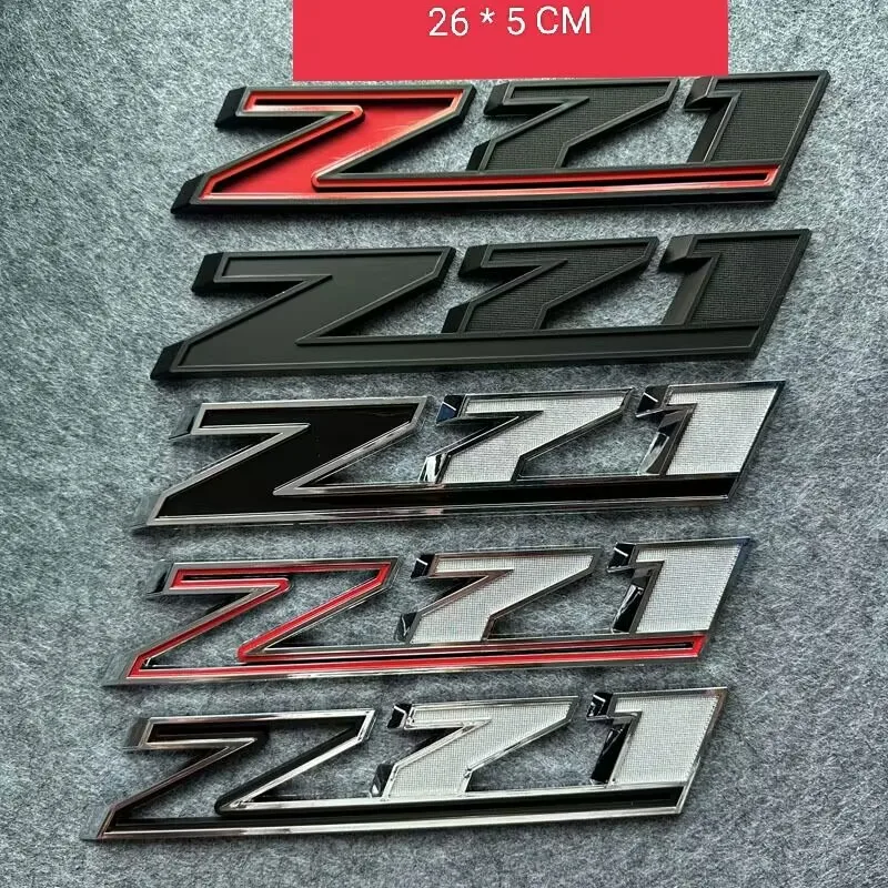 3D-ABS-Silver-Red-Black-Logo-Z71-Emblem-Car-Fender-Badge-Decal-For-C ...